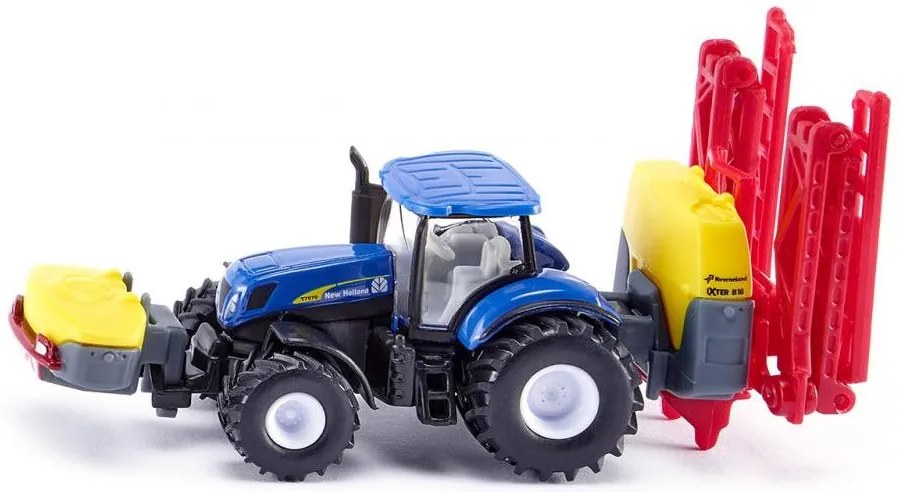 Kovový model siku farmer - traktor new holland s rozprašovačem