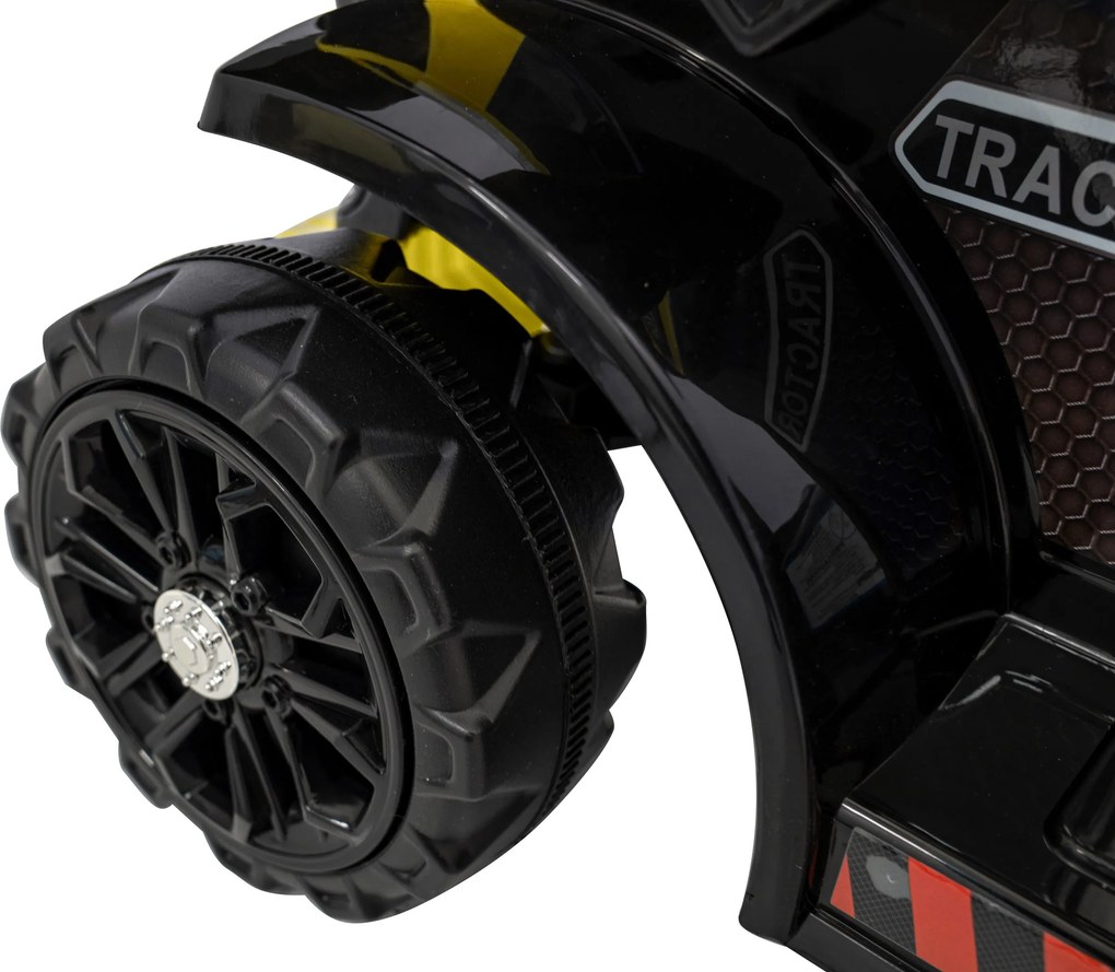 Ramiz Traktor buldozer G320 pro nejmenší děti žlutý + pohyblivá lžíce + melodie + klakson + LED světla