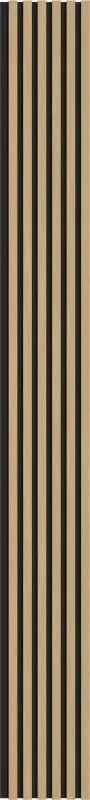 Mexen Lam-F, akustické stěnové lamely 275 × 30 cm, plstěný podklad 8 mm, technická dýha, dub zlatavý, S105-275307-3015-003