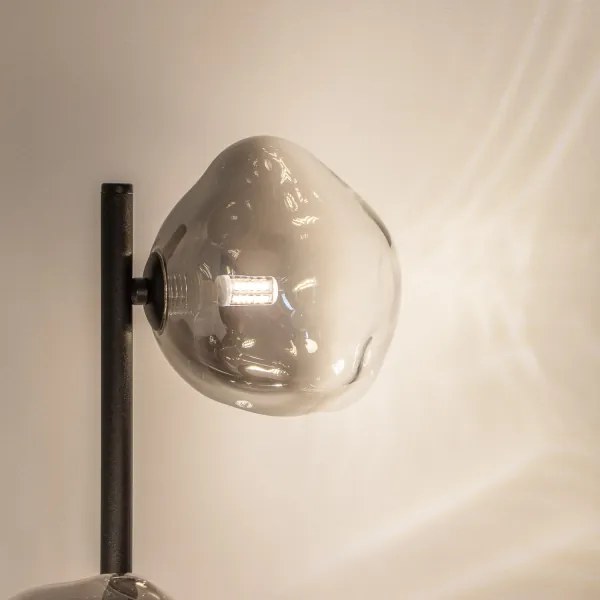 BRILAGI - Stojací lampa VULCANO 3xG9/8W/230V černá/kouřová černá
