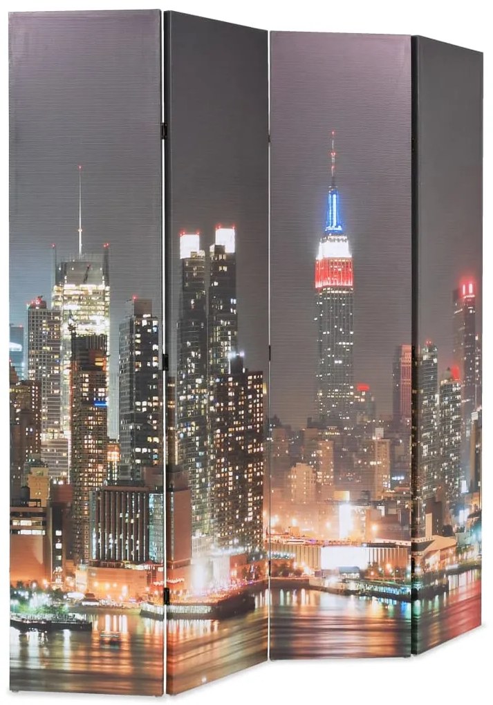 vidaXL Marketos Skládací paraván 160 x 170 cm New York by Night