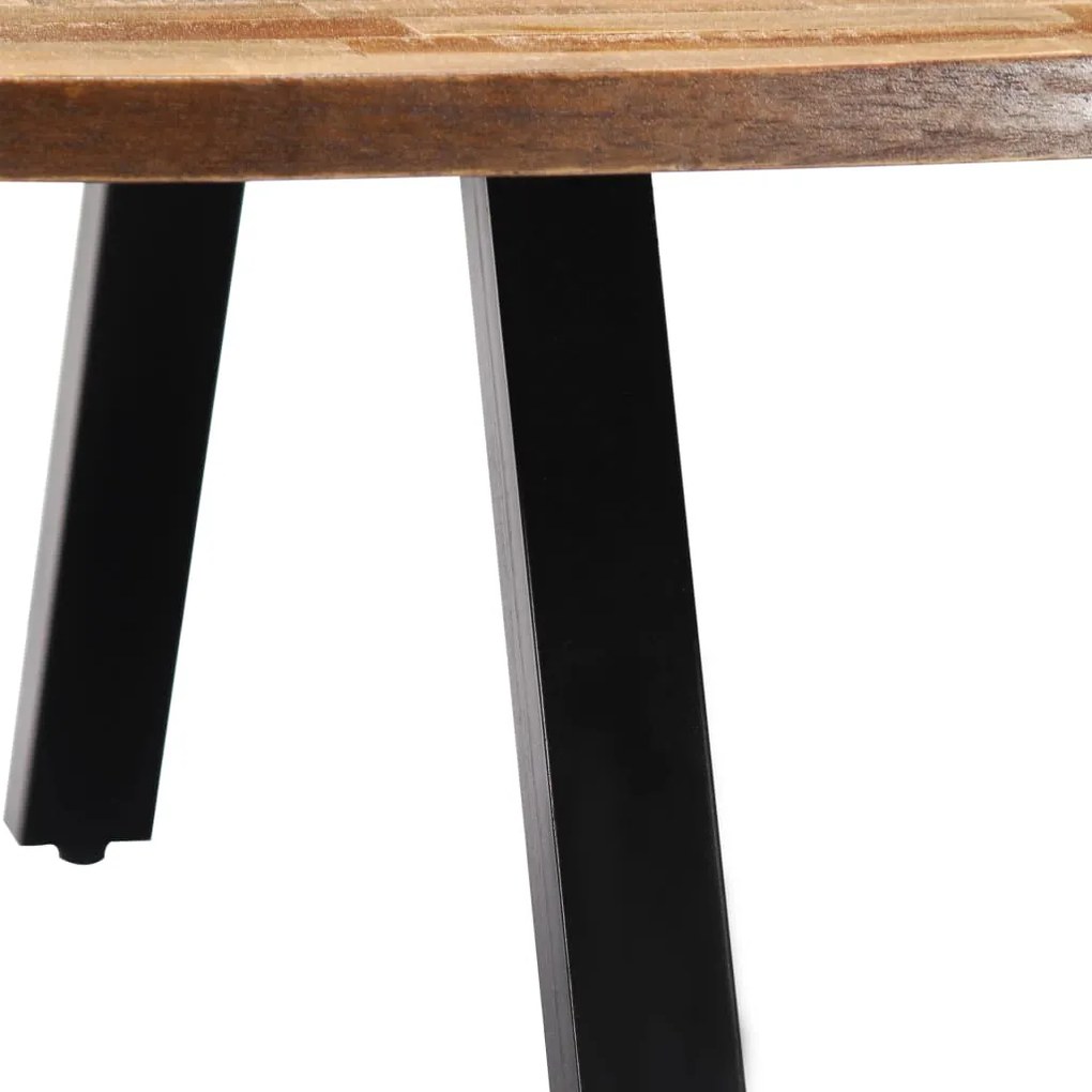 Konferenční Stolek Masivní Recyklovaný Teak Oválný 120X60X30 Cm