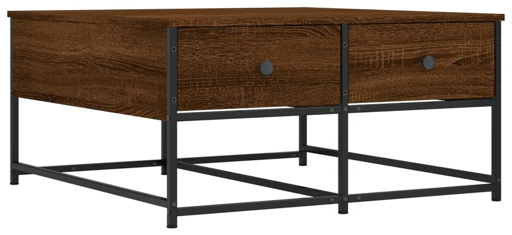 vidaXL Konferenční stolek hnědý dub 80 x 80 x 40 cm kompozitní dřevo