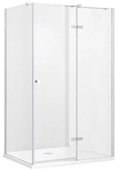 Besco Obdélníkový sprchový kout PIXA R 100x80 (100x90, 120x80, 120x90), výška 195 cm Rozměry (cm): 120x90, Barva profilů a typ výplně: profily: chrom, výplň: transparent, Orientace: Levá