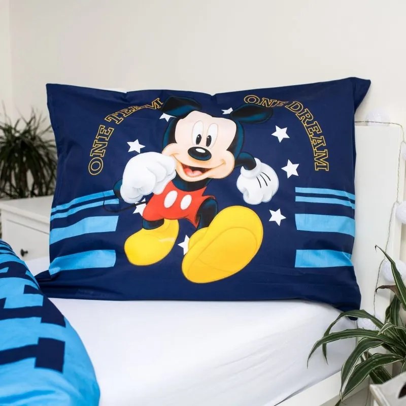 JERRY FABRICS Povlečení Mickey Team Bavlna, 140/200, 70/90 cm