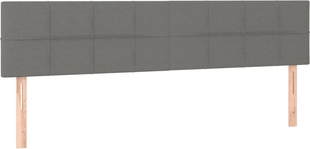 Box spring postel s matrací tmavě šedá 180x200 cm textil 3140634