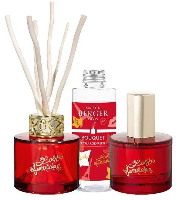 Maison Berger Paris Dárková sada Duo Mini: aroma difuzér s náplní 90 ml + bytová vůně 50 ml, Lolita Lempicka – Sweet 7851