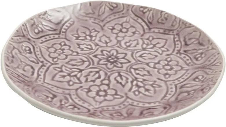 Designový keramický jídelní talíř Botanic růžový Au Maison 965-233-761-063
