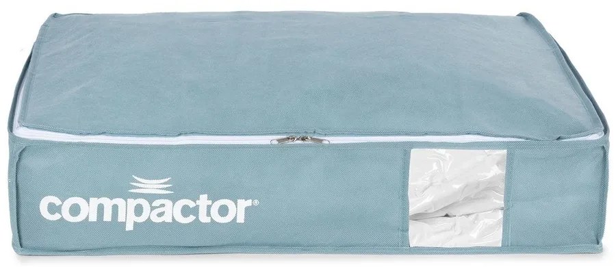 Vakuový plastový úložný box pod postel 65x45x15,5 cm Blue Edition – Compactor