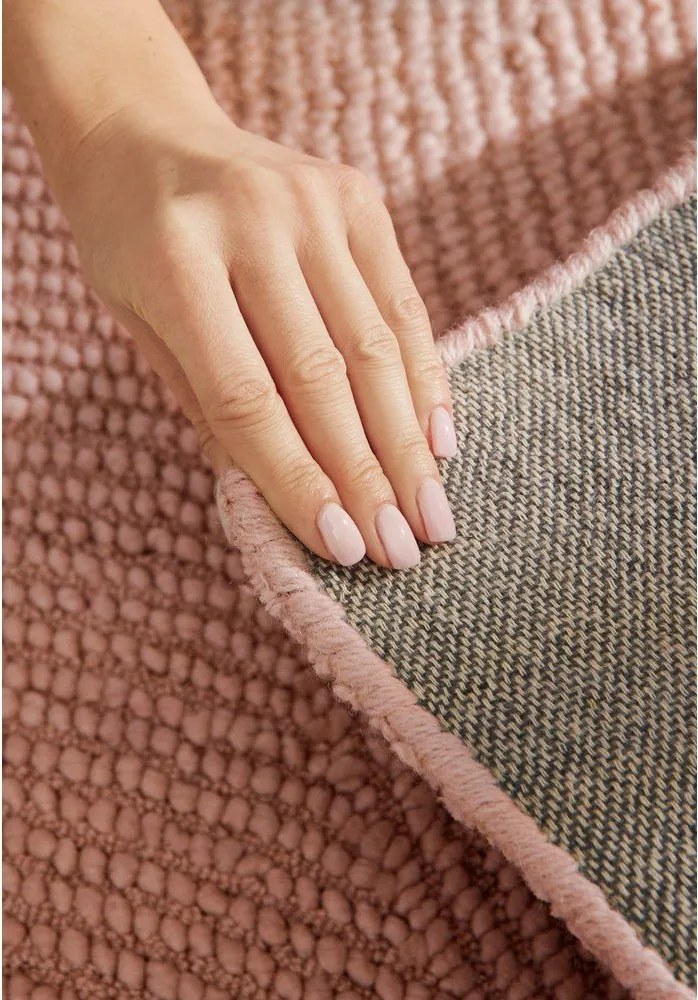 Ručně tkaný vlněný běhoun v terakotové barvě 80x200 cm Calmio – Hanse Home