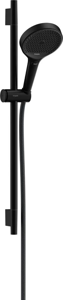 Hansgrohe Rainfinity, sprchová sada 130 3jet s tyčí S Puro 65 cm, černá matná, HAN-28745670
