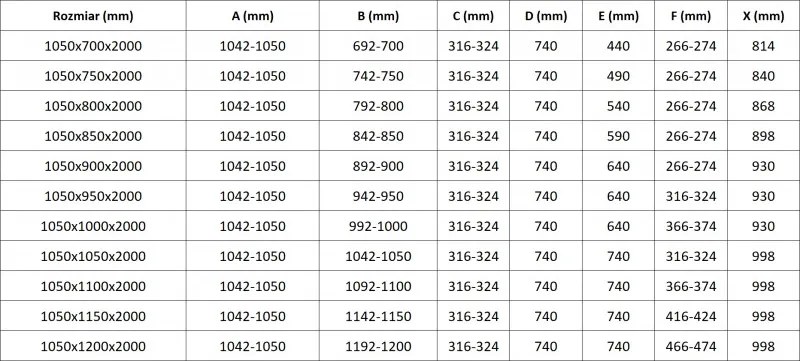Mexen Lunar, L Duo výklopný sprchový kout 105 x 100 cm, 8mm čiré sklo, zlatý matný profil, 834L-105L-100P-55-00