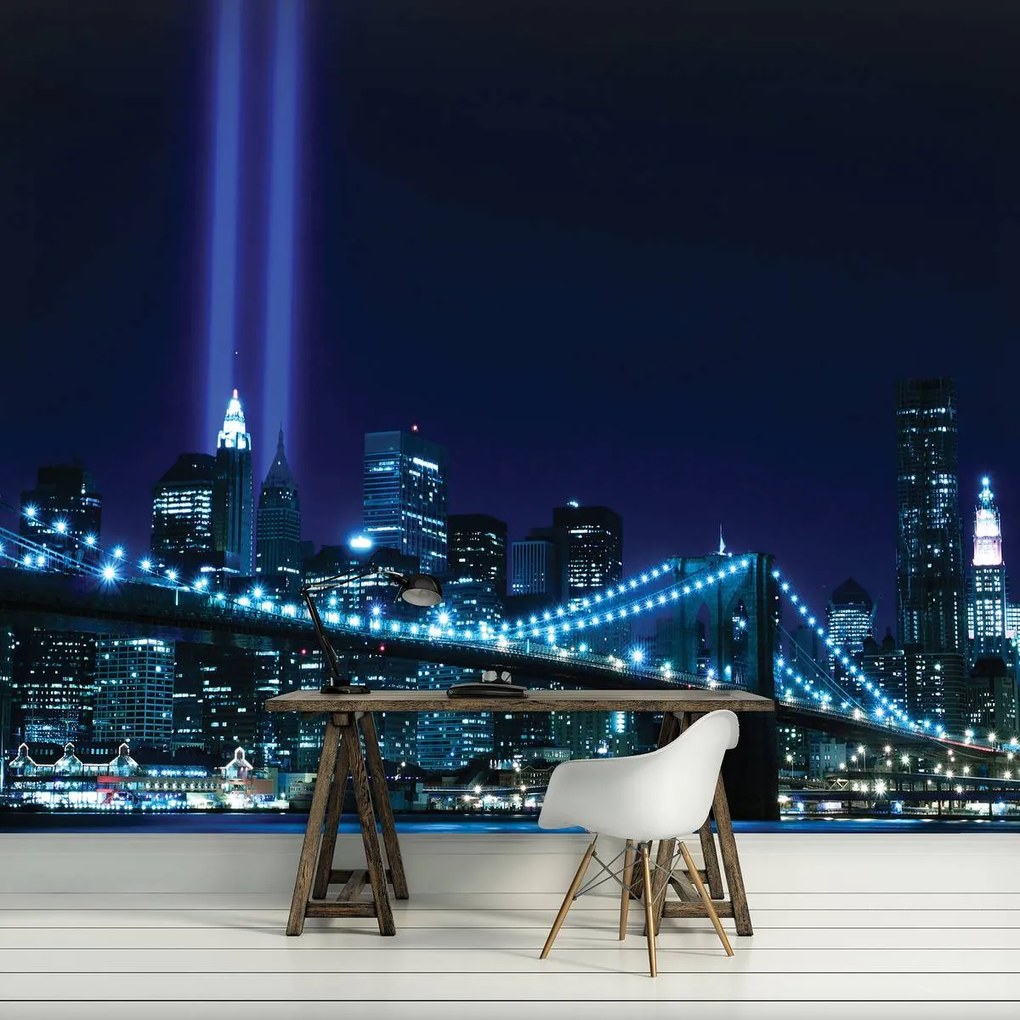 Fototapeta - New York Brooklyn Bridge City (152,5x104 cm)