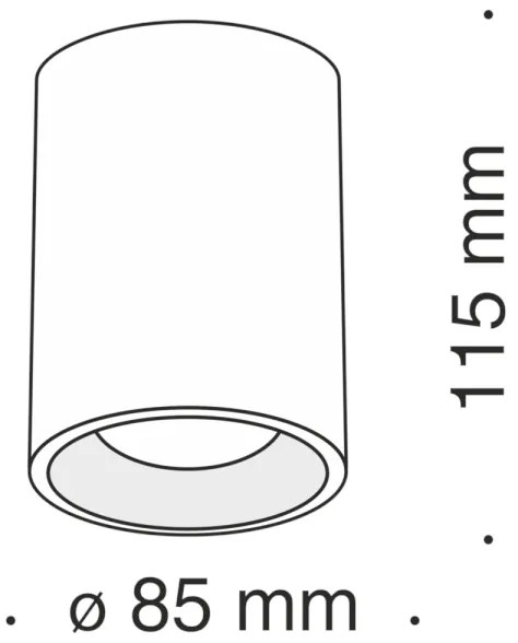 Maytoni C012CL-01B - Bodové svítidlo SLIM 1xGU10/50W/230V černá