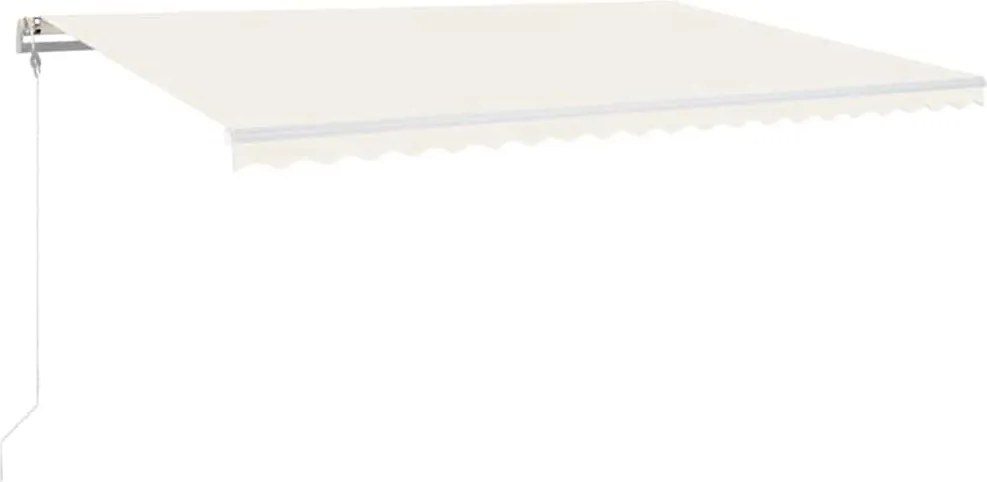 Automatická zatahovací markýza 500 x 300 cm krémová 3068947