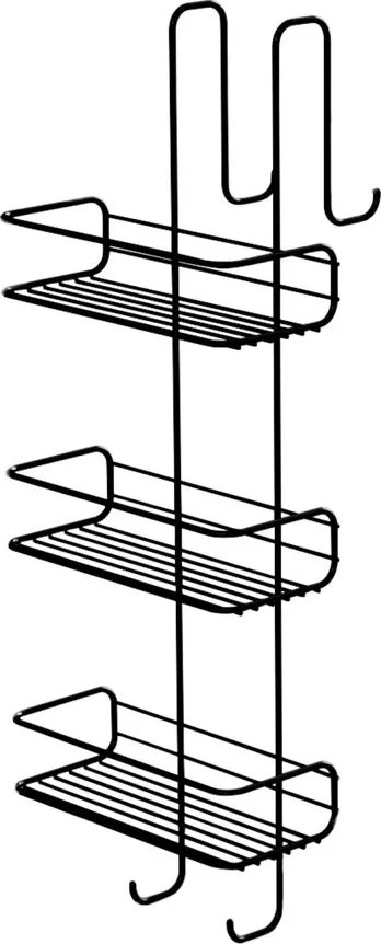 Gedy Gedy, CHROM LINE závěsná sprchová police, 240x680x220mm, černá mat, 248614