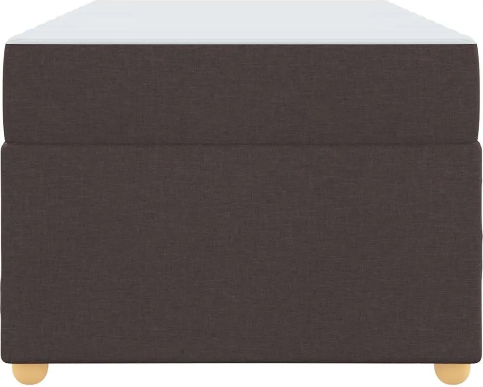 Rám postele s matrací Tmavě hnědá 90 x 190 cm textil 3399324