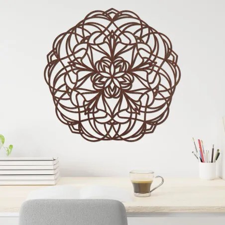 Vyřezávaná dřevěná dekorace mandala míru Serena I SENTOP PR0250