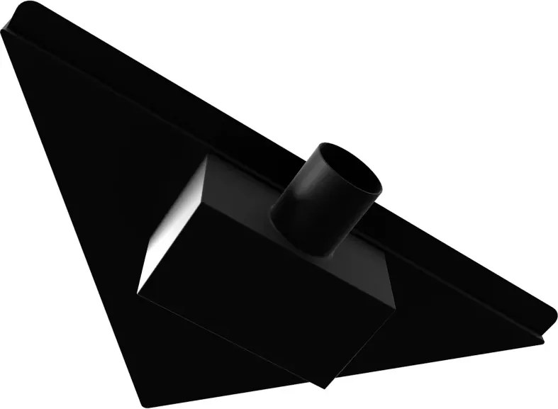 B-TRIANGL 20 Black Odtoková vpusť rohová