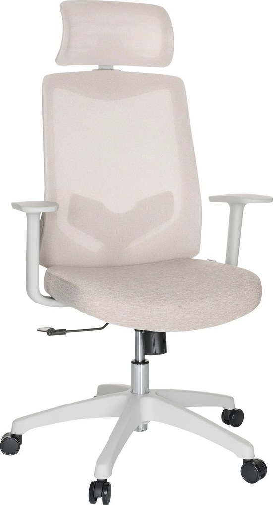 XXXLutz OTOČNÁ ŽIDLE, plochá tkanina, síťovina, béžová, světle šedá MID.YOU - Online Only kancelářské židle - 001918058501