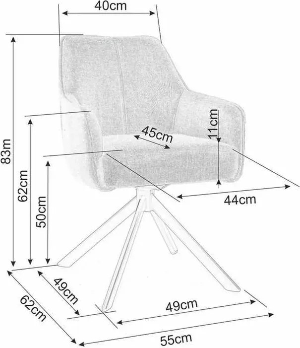 Jídelní židle Slavia, béžová