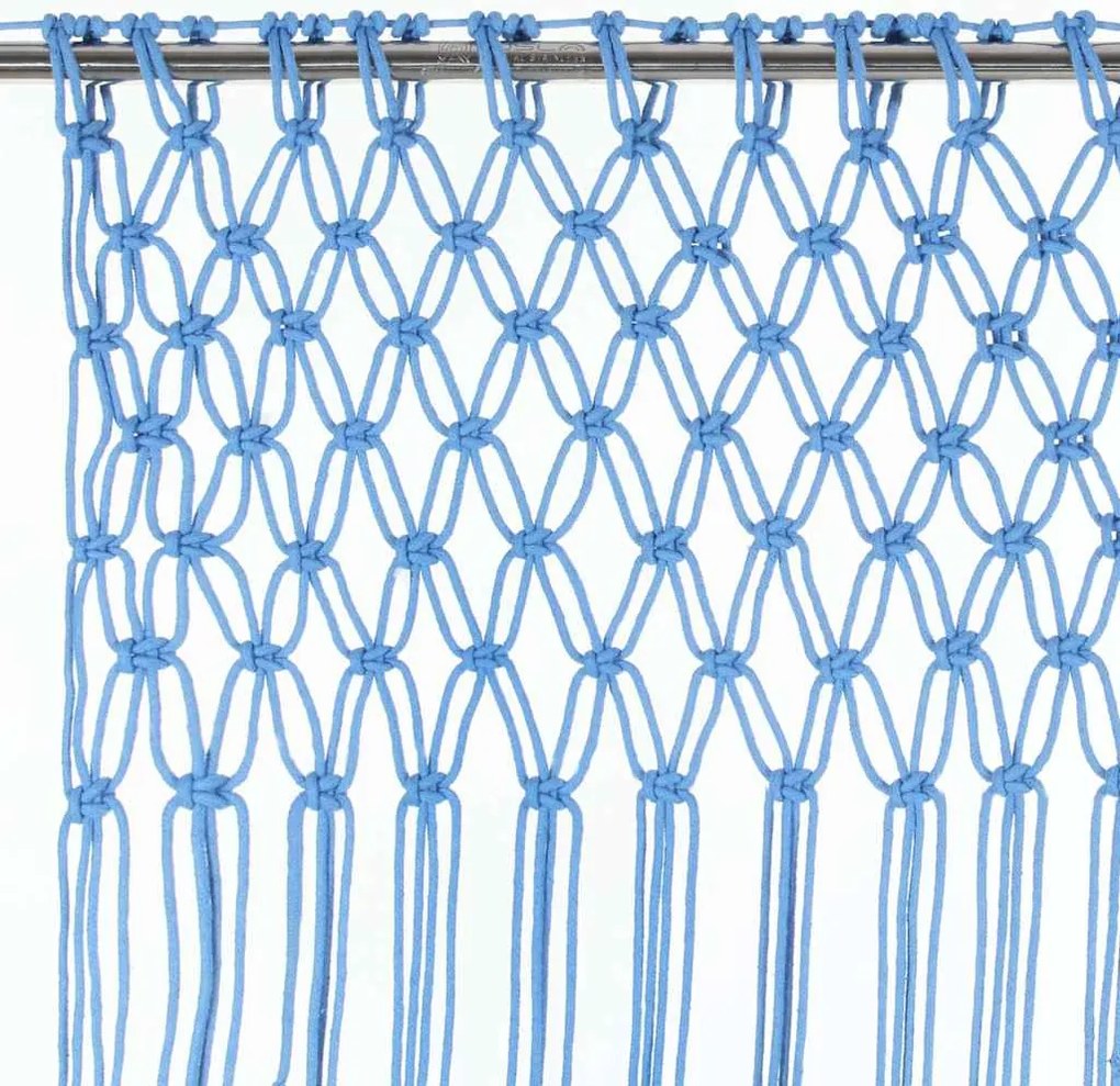 Macramé závěs modrý 140 x 240 cm bavlna 323985