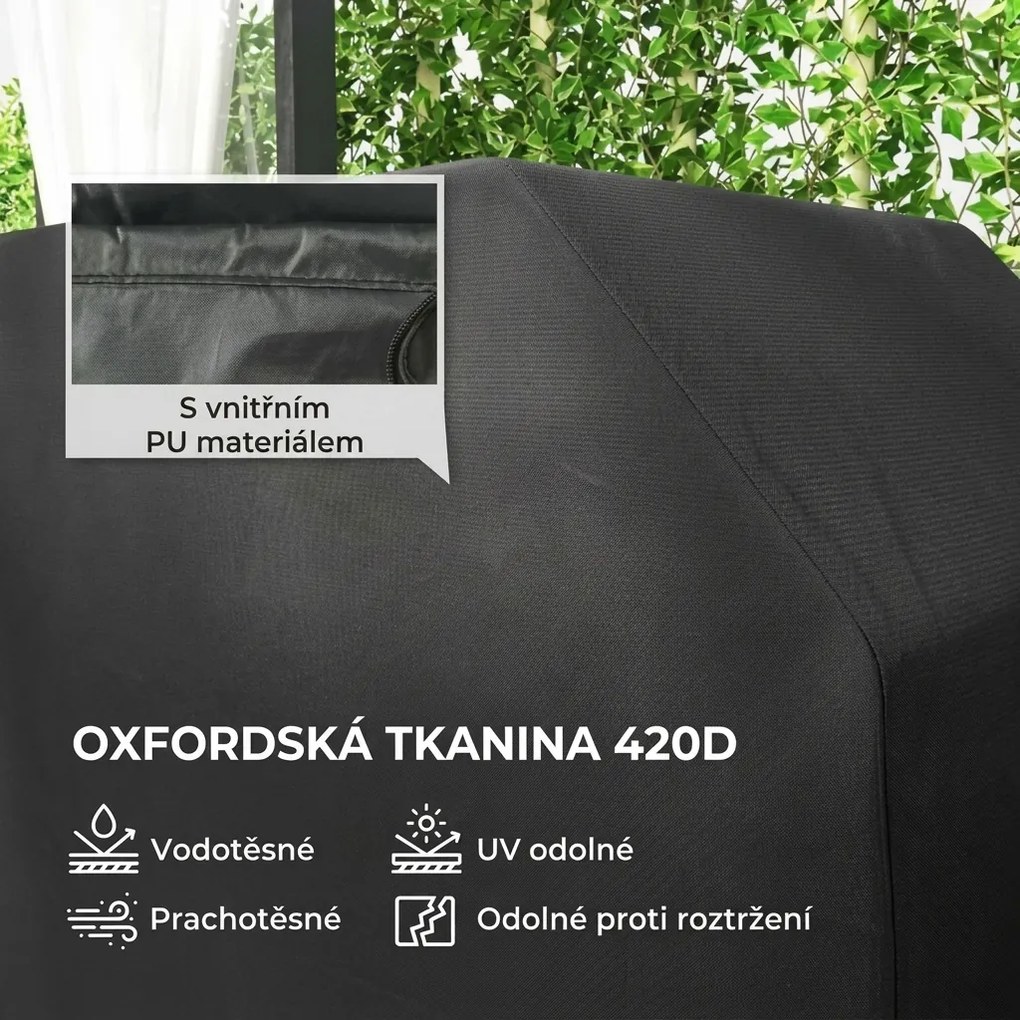 Ochranný obal na gril 147 x 61 x 120 cm 84G-465V01BK