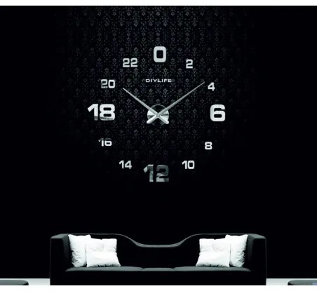 Moderní nalepovací hodiny na zeď | SENTOP 12S022-Wall clock
