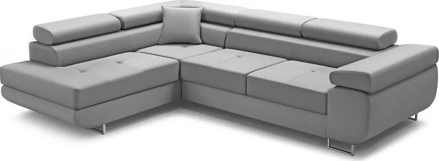 Casarredo - Komfort nábytek Rohová sedací souprava ADRIANA rozkládací s úložným prostorem, Monolith 97/Monolith 84 | Umístění rohu: roh na pravé straně (viz obrázek)