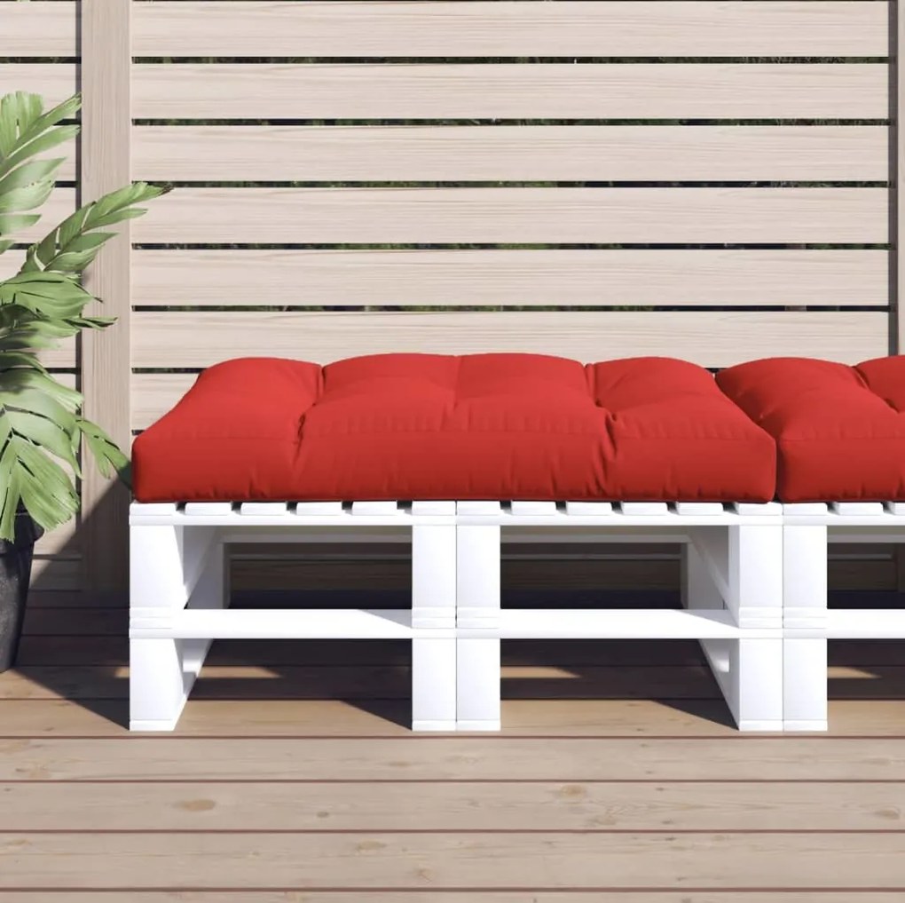 vidaXL Poduška na palety 120 x 80 x 12 cm textil [360521] Barva: Červená