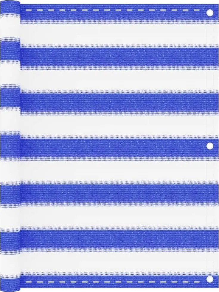 vidaXL Balkonová zástěna 75 x 500 cm HDPE [310838] Barva: Modrá