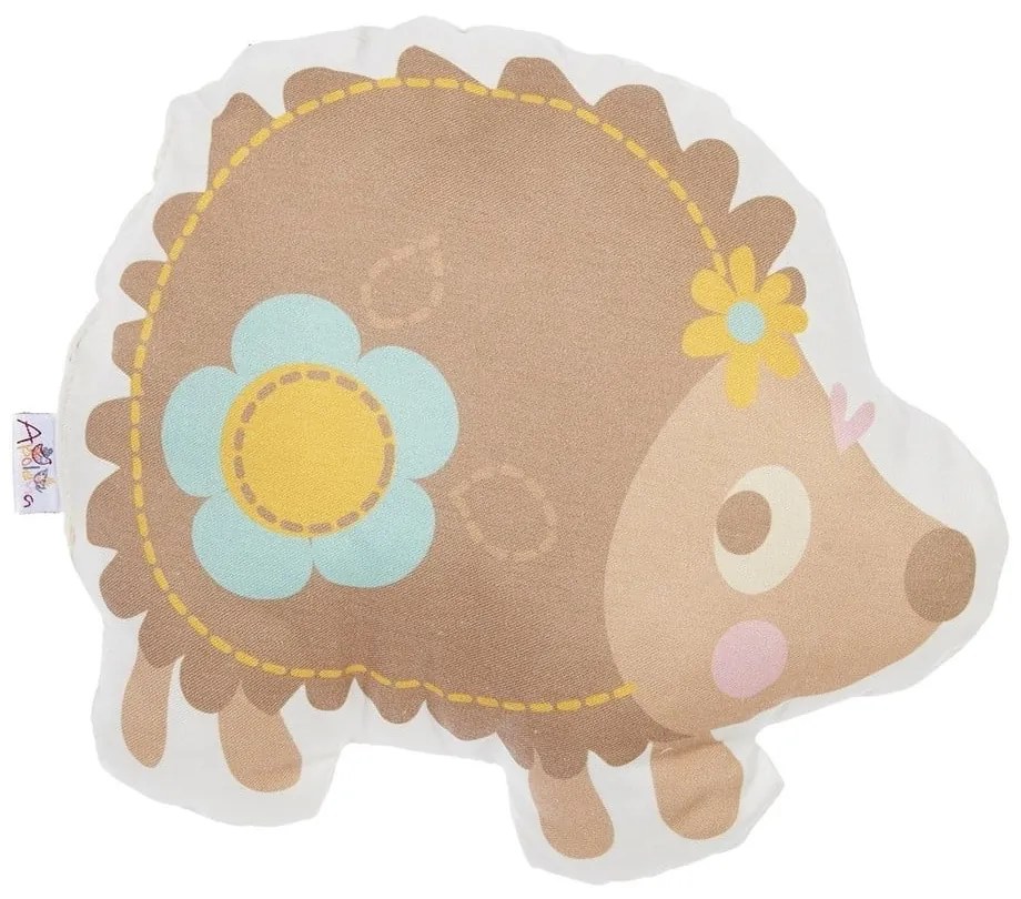 Dětský polštářek s příměsí bavlny Mike & Co. NEW YORK Pillow Toy Hedgehog, 28 x 25 cm