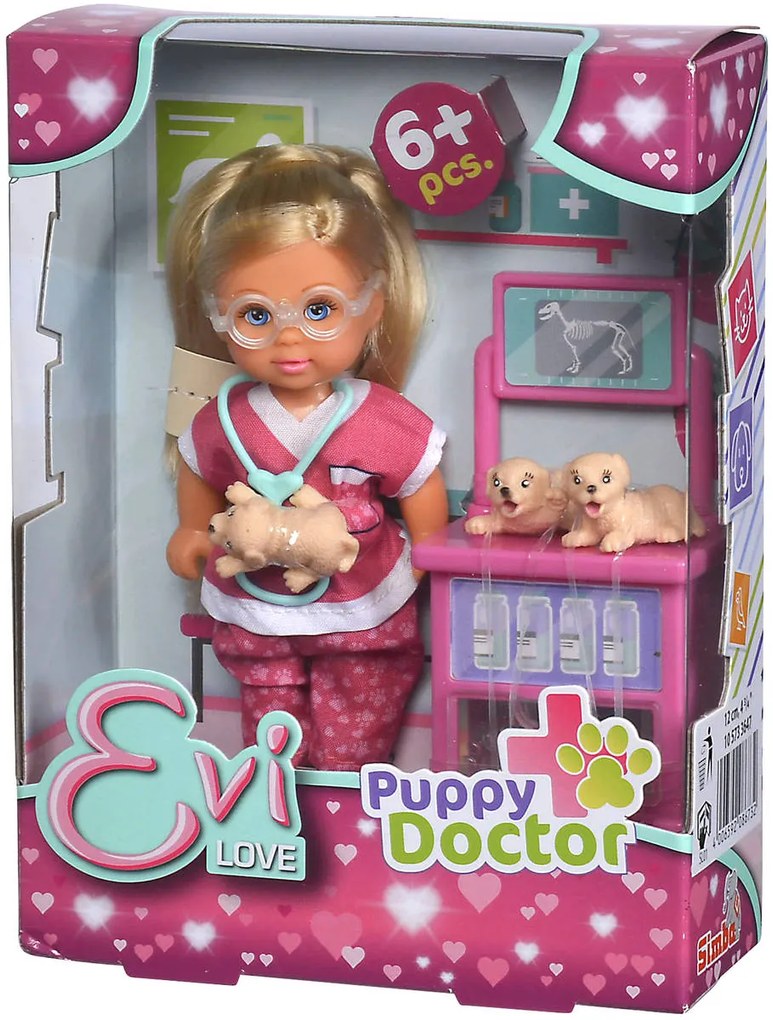 SIMBA Panenka Evička Veterinářka Puppy Doctor set se 3 štěňátky a doplňky s5733647