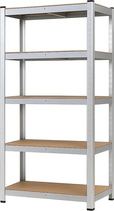 Regál 180x90x40 cm zinkovaný 5-policový, nosnost 875 kg - 2ks