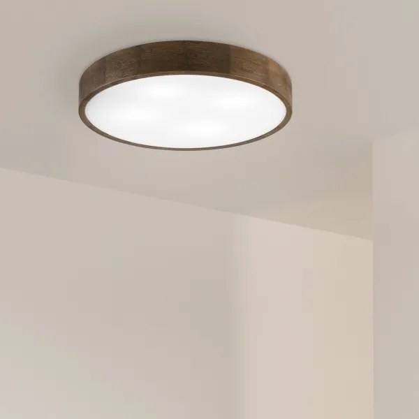 Brilagi - LED Stropní svítidlo CARVALHO 4xE27/60W/230V dub ořech pr. 57,5 cm