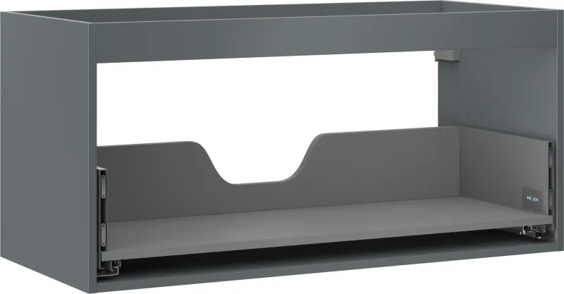Mexen Box-A, závěsná skříňka 100 cm, 1 zásuvka, grafitová matná, 91AX0-1000-470-1-66