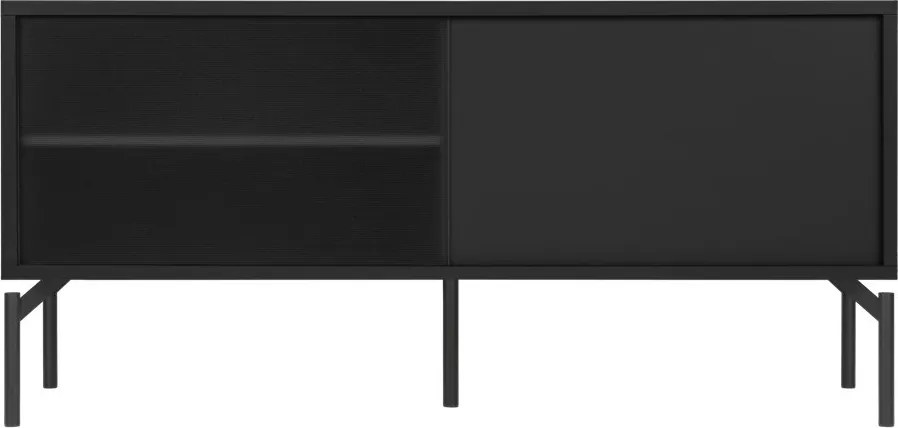 Černý TV stolek 116x55x42 cm Met Mini – noo.ma