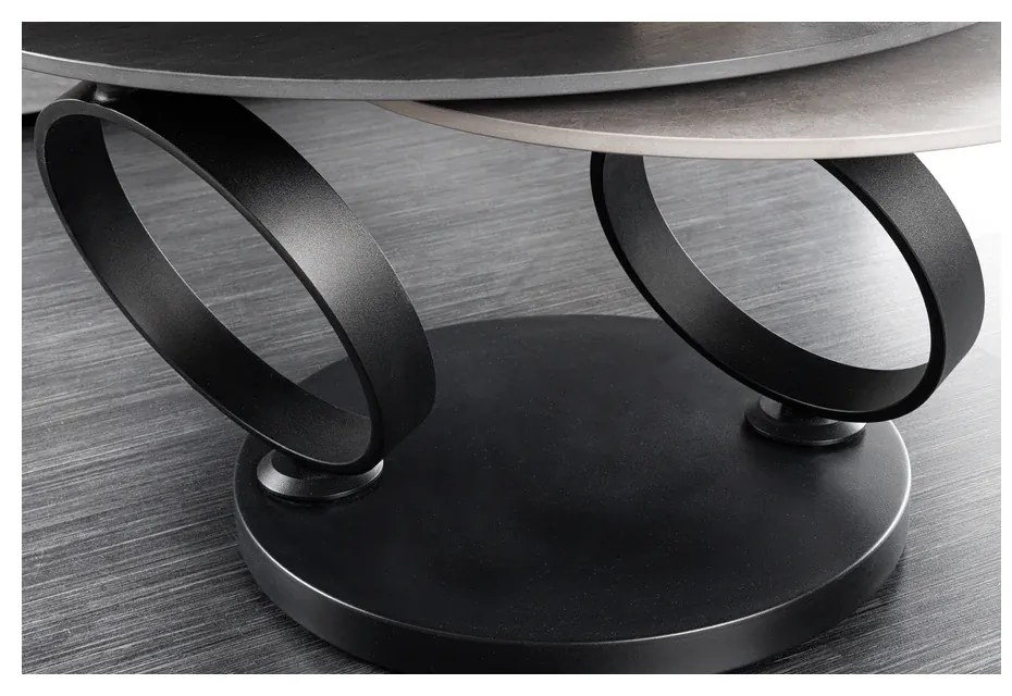 Massive home | Konferenční stolek DANCING RINGS BLACK