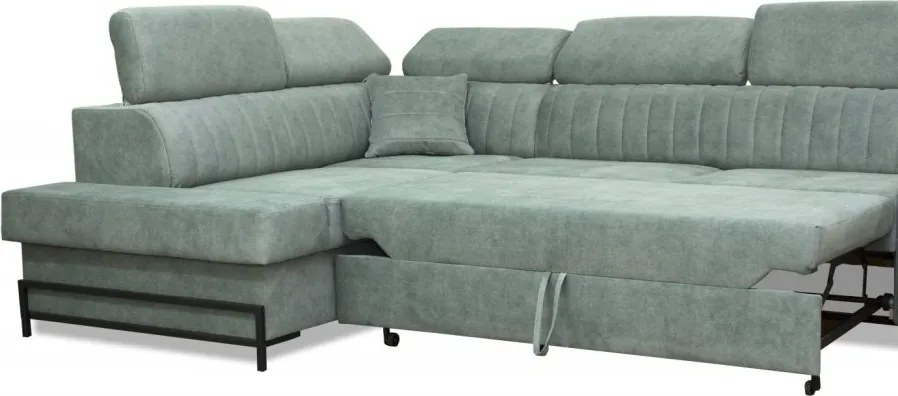 Rozkládací rohová sedačka OMAN maxi béžová (335 x 212) cm levý roh