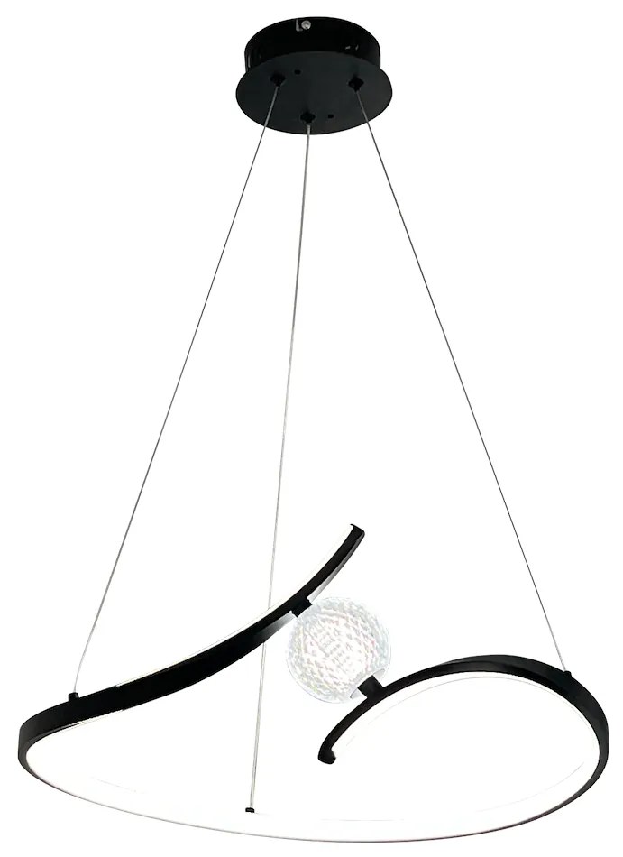 Závěsné LED svítidlo Perla, 1x LED 34w, 4000k, b
