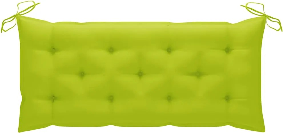 Skládací zahradní lavice s poduškou 118 cm bambus 3063875