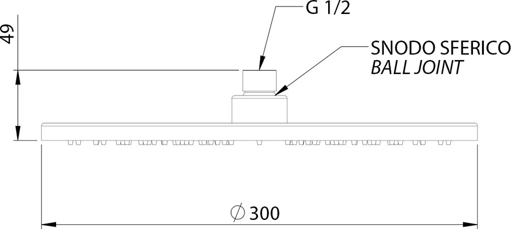Sapho SF417 hlavová sprcha průměr 30 cm zlato