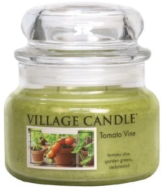 Village Candle Vonná svíčka ve skle, Rajčatová Zahrádka - Tomato Vine, 11oz Premium