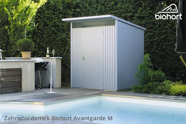Biohort Zahradní domek AVANTGARDE A4-1K Barva: šedý křemen metalíza