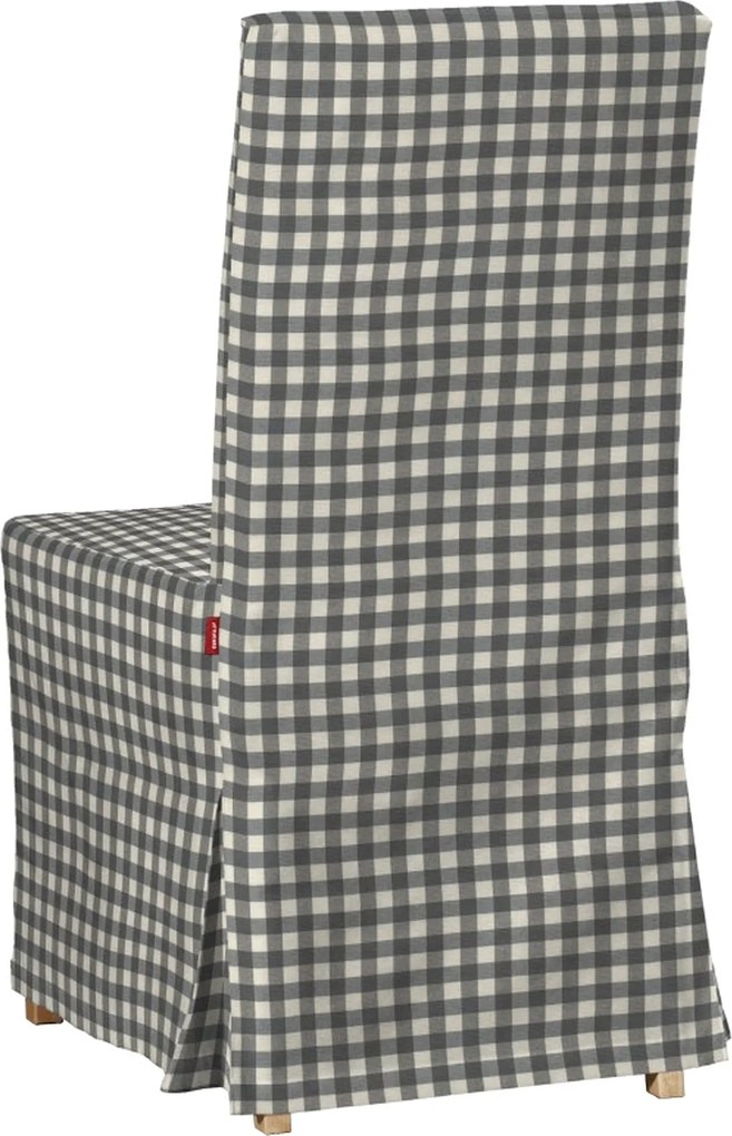 Potah na židli IKEA Henriksdal, dlouhý barva šedá látka vzorované