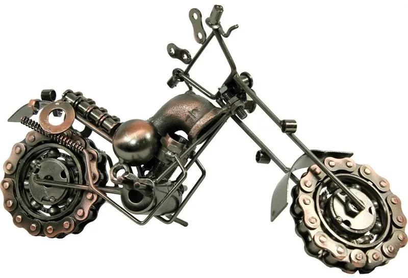 Replika kovová motorka s patinou 70519