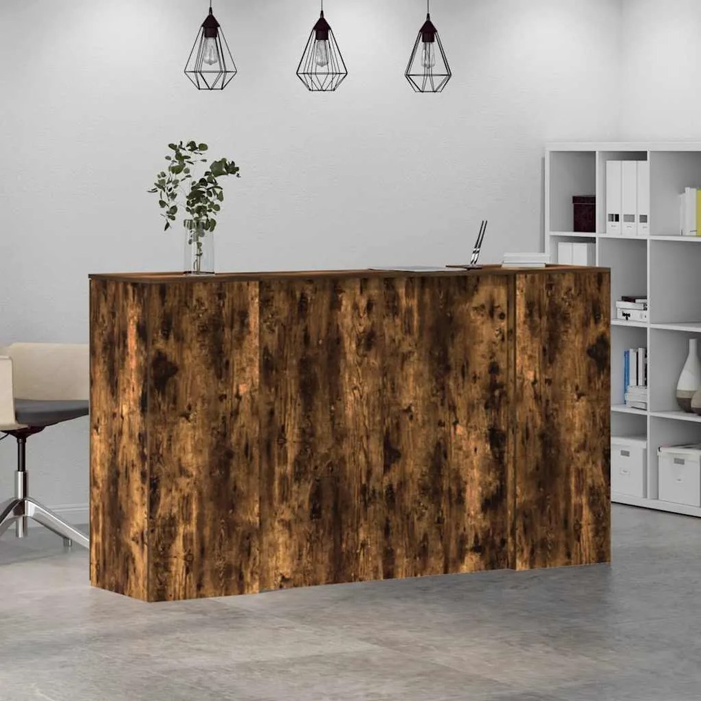 Recepční stůl kouřový dub 180x50x103,5 cm kompozitní dřevo 3324209