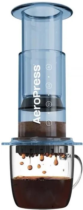Ruční kávovar aeropress clear blue