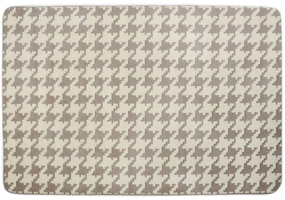Tutumi Plyšový koberec Clover Pepitka Beige Rozměr (cm): 120 x 170