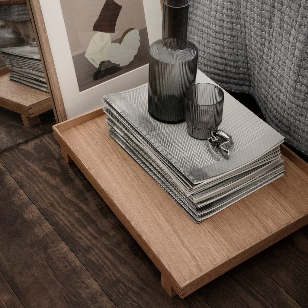 FERM LIVING Dřevěný podnos Bon X Small, Oak